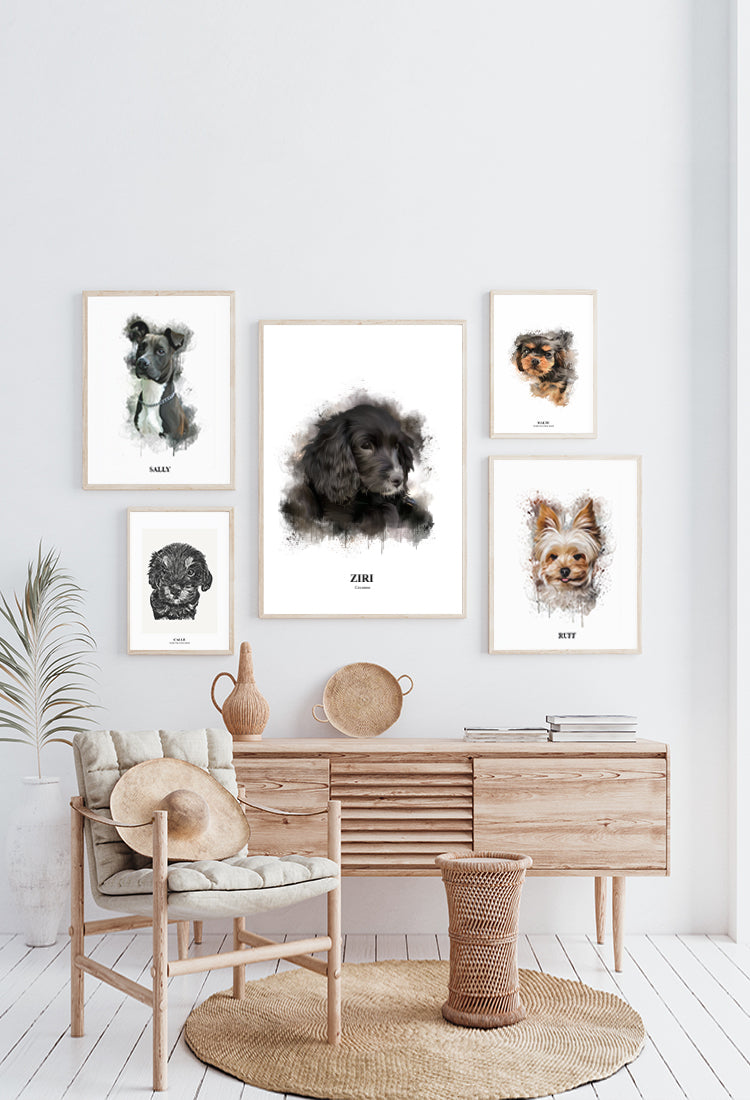 Dog portraits – Poster & Paw